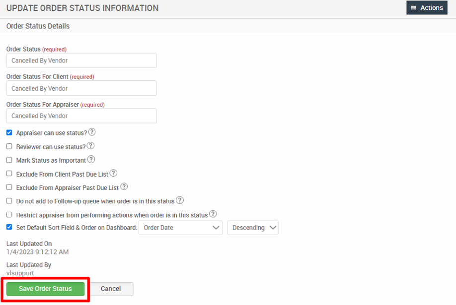 How To Add, Edit and Delete an Order Status – ValueLink Software