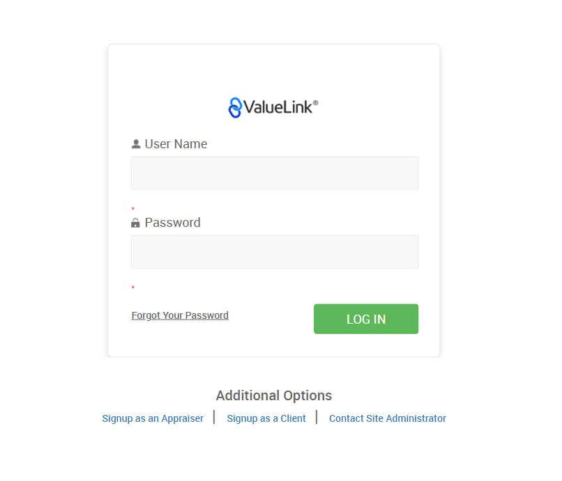 Sign-up (Without Invitation) To Use System – ValueLink Software
