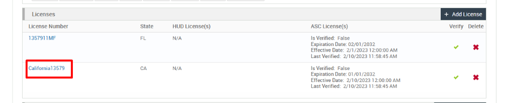 Adding/Modifying License Information – ValueLink Software