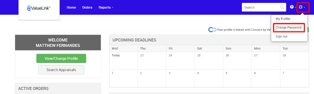 Change & Resetting your Password – ValueLink Software