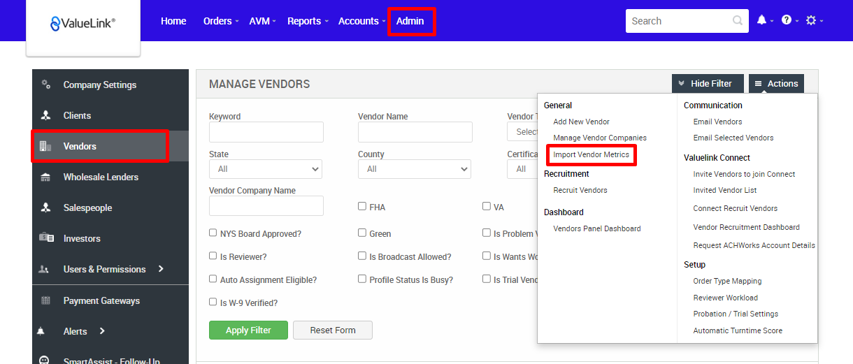 ValueLink Quick Start Guide – ValueLink Software