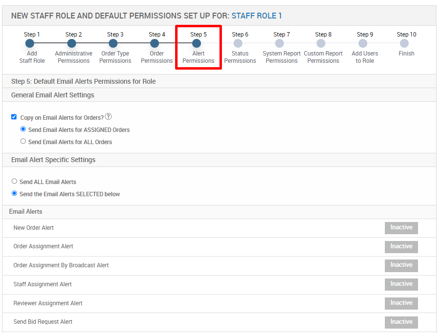 Create a New Staff Role – ValueLink Software