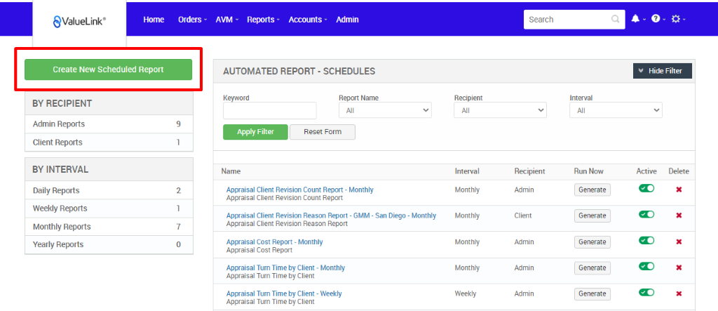 How To Set Up Scheduled Reports – ValueLink Software