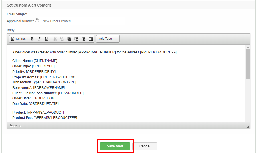 How To Customize Client Email Alerts – ValueLink Software
