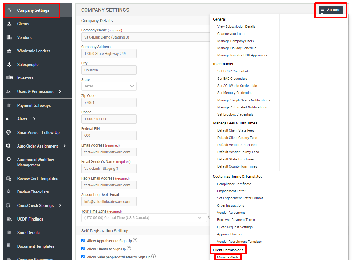 How To Customize Client Email Alerts – ValueLink Software