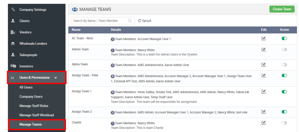 Set Up A Team For Workboard – ValueLink Software