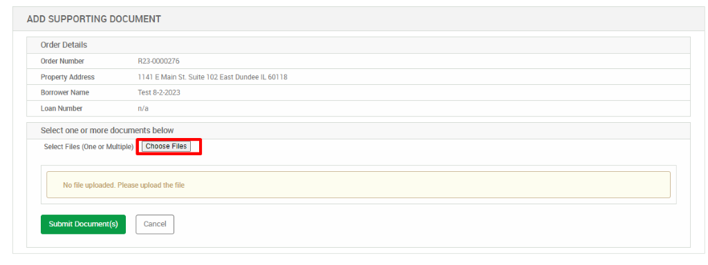 Order Management - Add A Supporting Document To An Appraisal Order – ValueLink Software