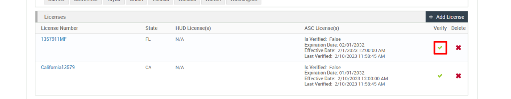 Adding/Editing/Deleting License Information – ValueLink Software