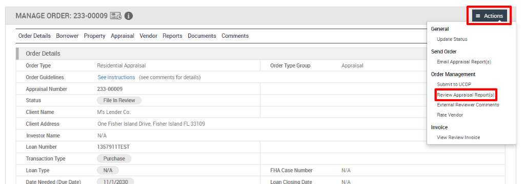 Reviewing Order Process – ValueLink Software