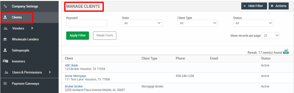 How To Set Client’s UCDP Credentials – ValueLink Software