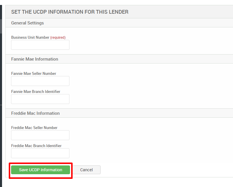How To Set Client’s UCDP Credentials – ValueLink Software