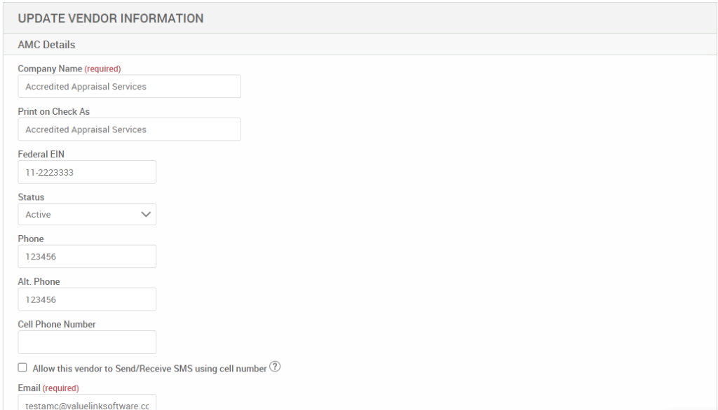 How To Edit AMC Details – ValueLink Software