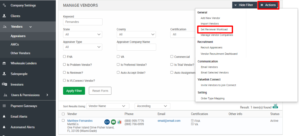 How To Set Up External Reviewers – ValueLink Software