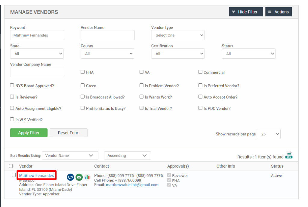 How To Add Direct Deposit Information For Appraisers – ValueLink Software