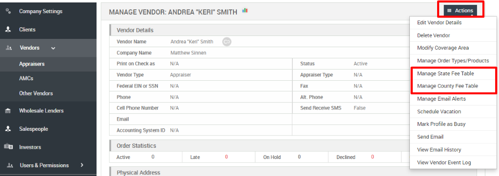 How To Manage Appraiser Fee Tables – ValueLink Software