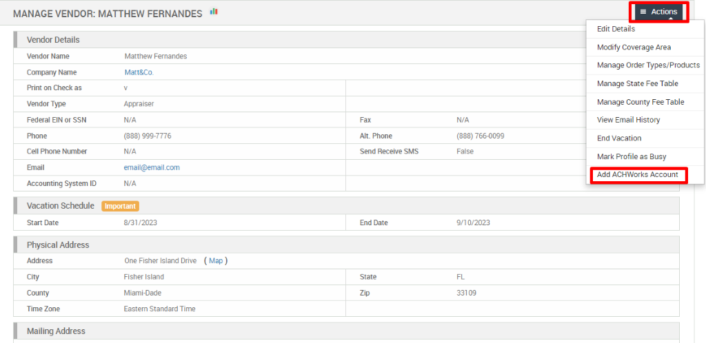 How to Add/Update ACHWorks Details – ValueLink Software