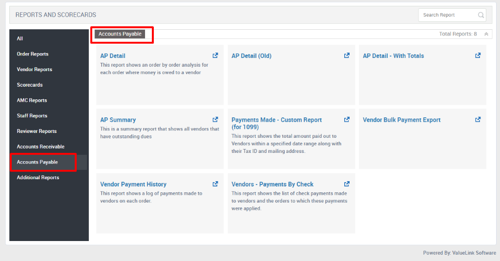 How To Generate Accounts Payable Reports – ValueLink Software