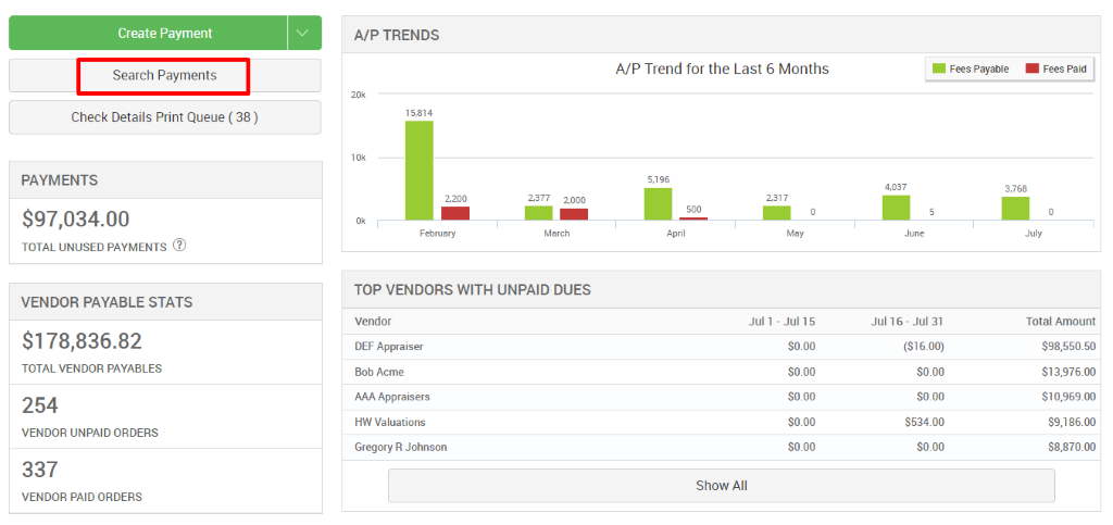How To Search For Payments Made To Appraisers Or Reviewers – ValueLink ...