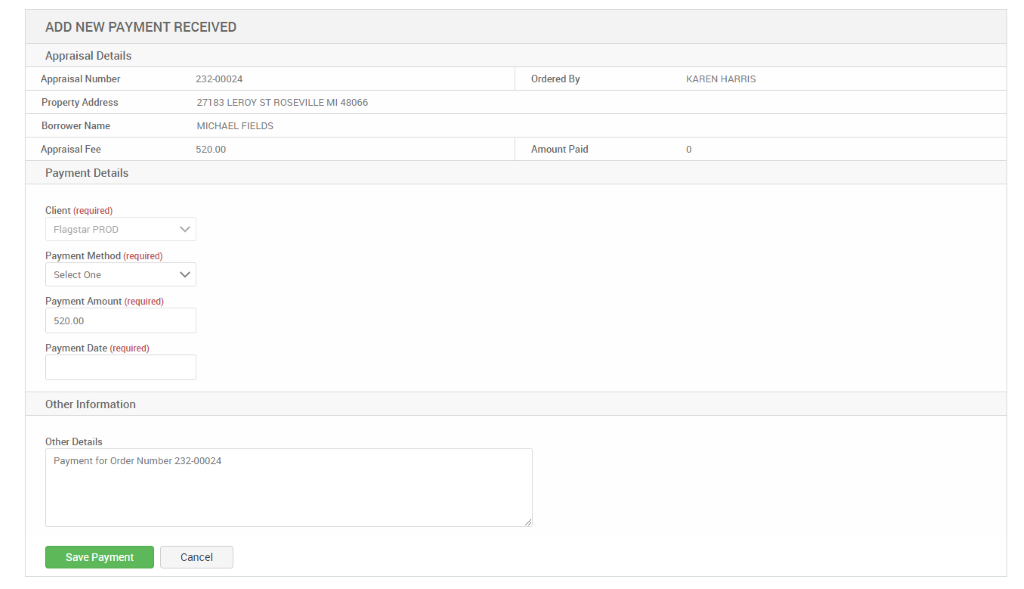 How To Receive Or Record A Payment For A Single Order – ValueLink Software