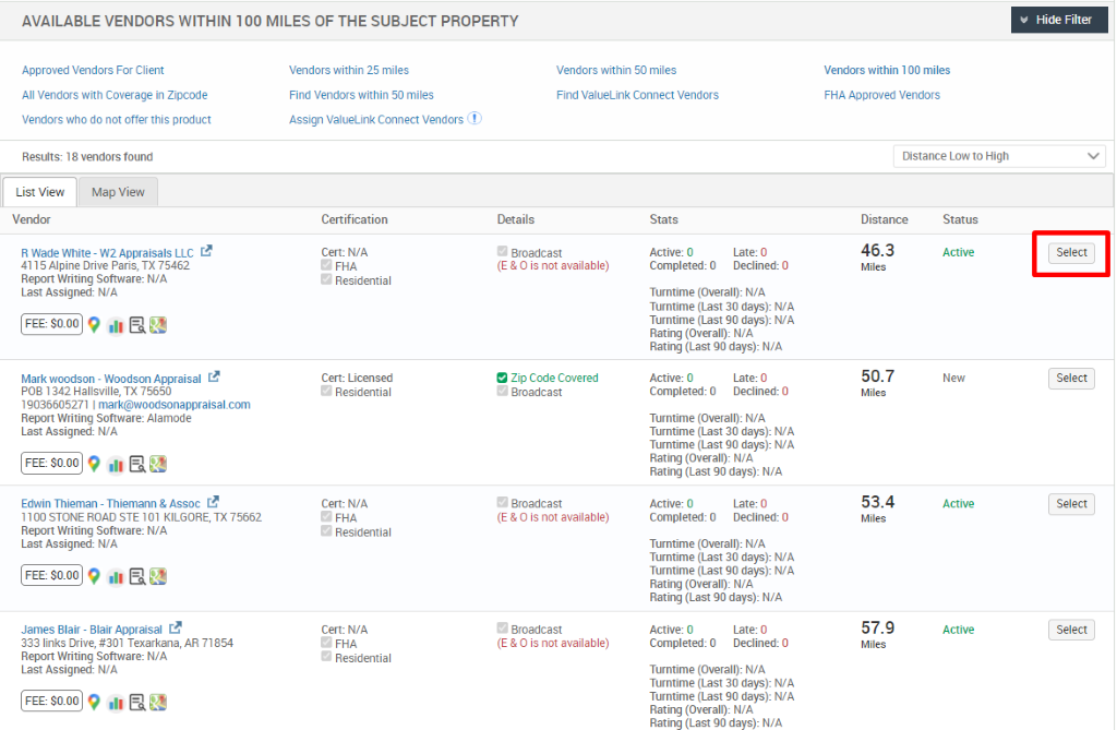 How To Assign An Order To an Appraiser – ValueLink Software